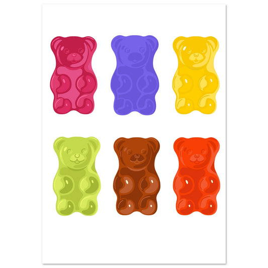 Gummy Bears Print | Up to 30% Discount On All Print | illieeart ...